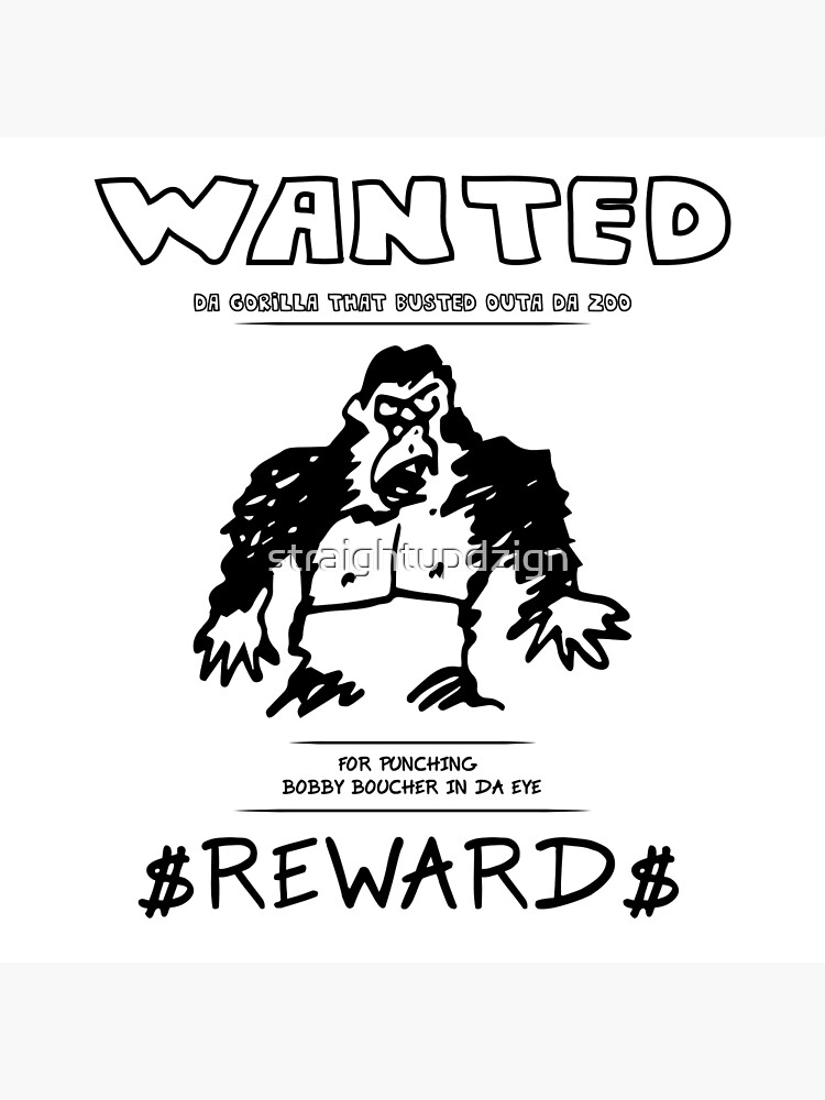 "Wanted Gorilla - The Waterboy - Light" Poster for Sale by ...