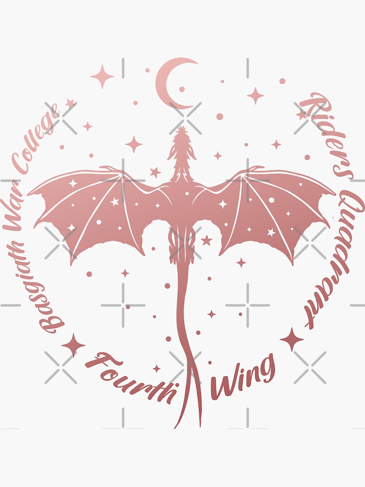 "Rose Gold Ombre Riders Quadrant Flying Dragon" Sticker for Sale by ...