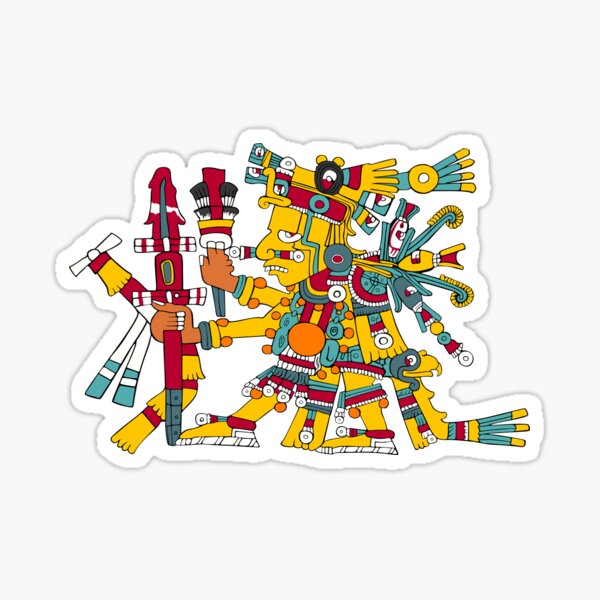 "Huitzilopochtli Borgia Codex Transparent" Sticker for Sale by ...