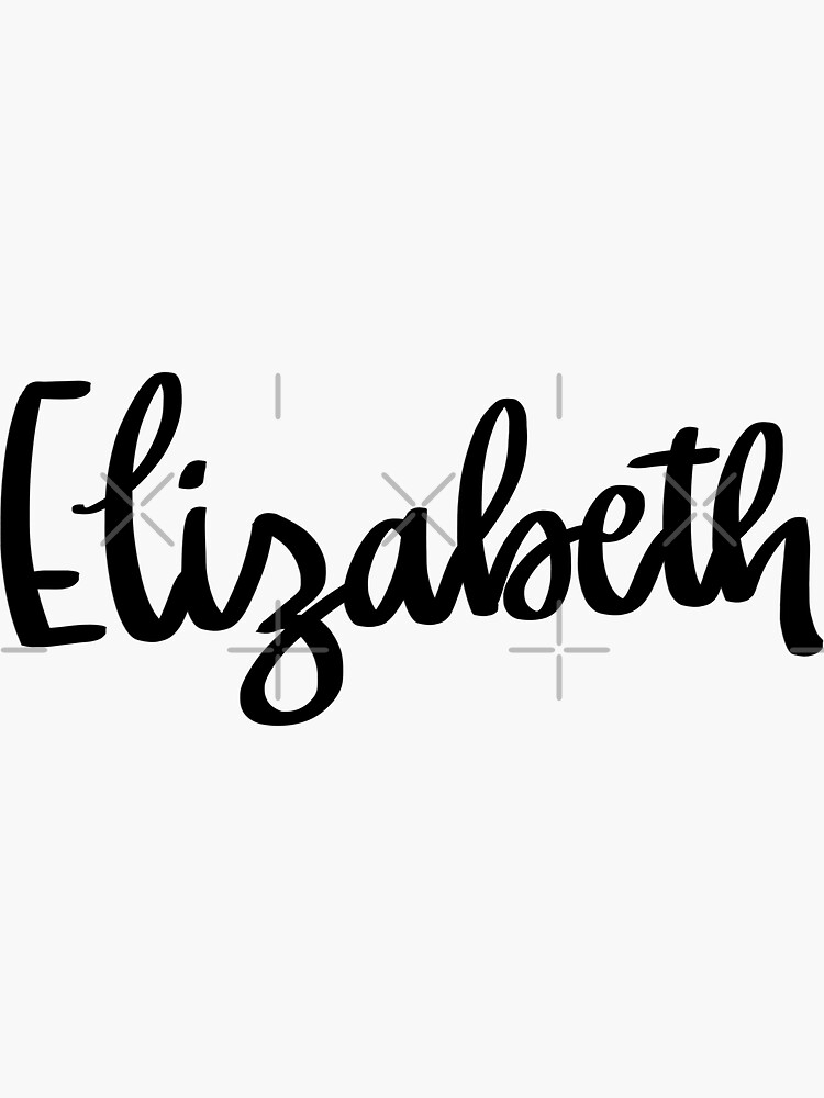 "Elizabeth " Sticker by ellietography | Redbubble