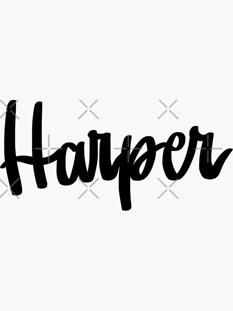 "Harper" Sticker for Sale by ellietography | Redbubble
