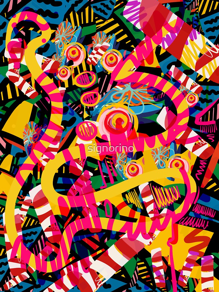 "African Graffiti Pop Art Pattern Colorful Design by Emmanuel Signorio ...