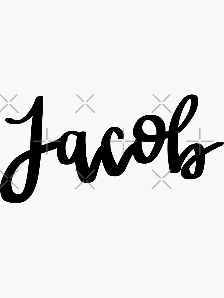 "Jacob" Sticker for Sale by ellietography | Redbubble