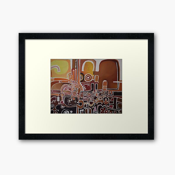 "Abstract Autumn Landscape by Colin Fifield" Framed Art Print for Sale ...