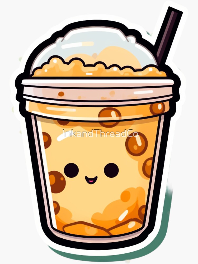 "Chibi Boba Bonanza: Playful and Sweet Anime Cartoon " Sticker for Sale ...