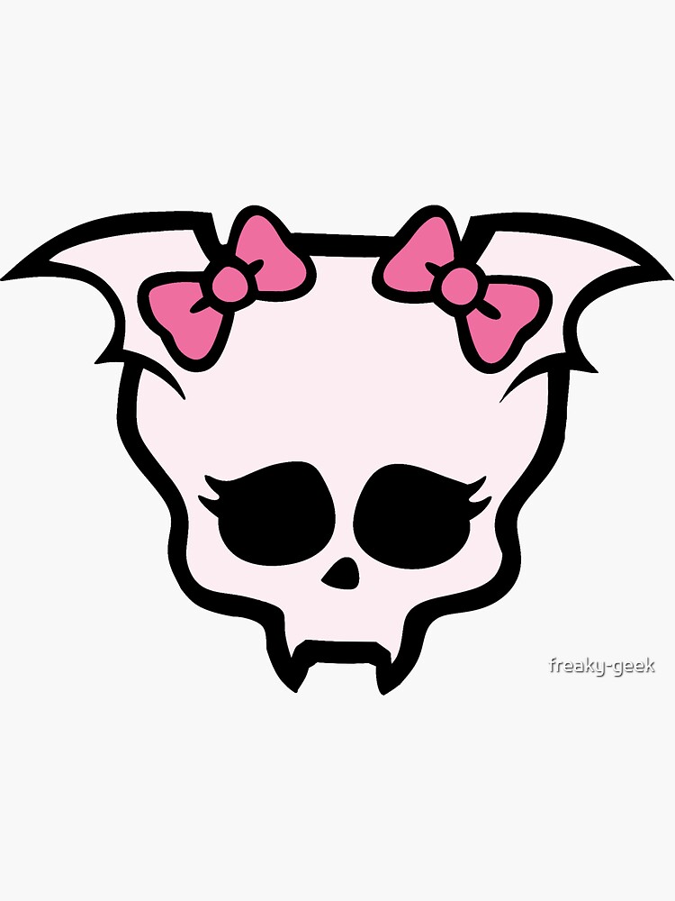 "Monster High Draculaura Logo" Sticker for Sale by freaky-geek | Redbubble