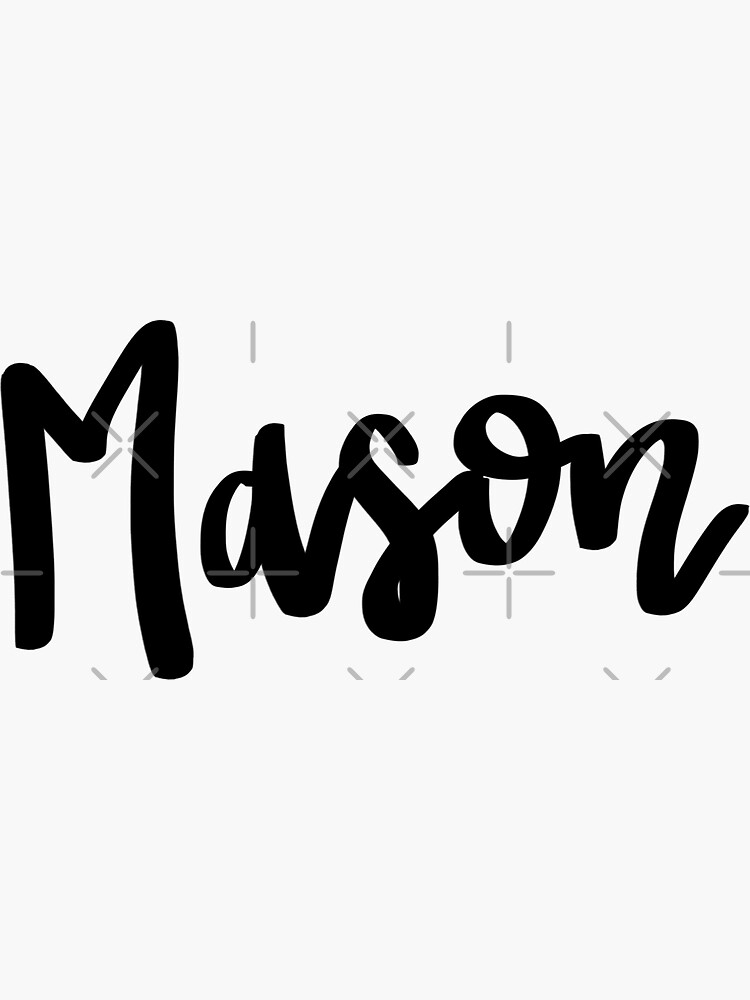 "Mason" Sticker for Sale by ellietography | Redbubble