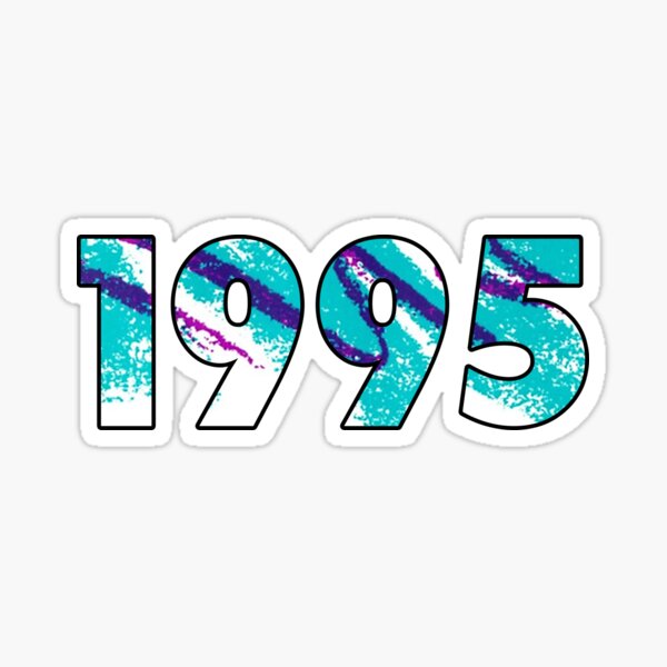 "1995 Retro" Sticker for Sale by AnimalCreations | Redbubble