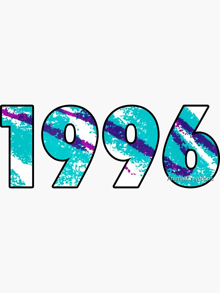 "1996 Retro" Sticker for Sale by AnimalCreations | Redbubble