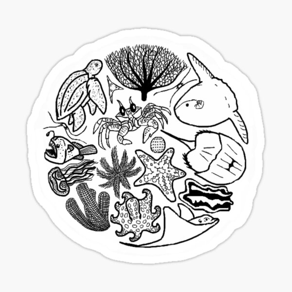 "Life At Sea" Sticker for Sale by FairydustArtist | Redbubble