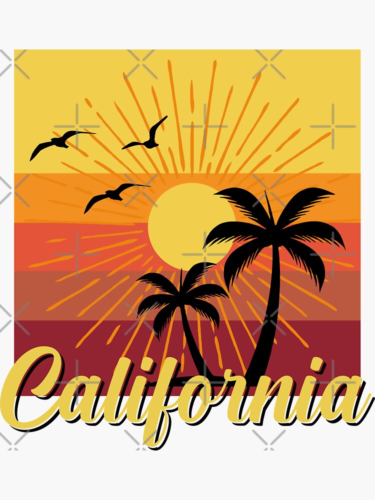 "California Design" Sticker for Sale by VelvetRoom | Redbubble