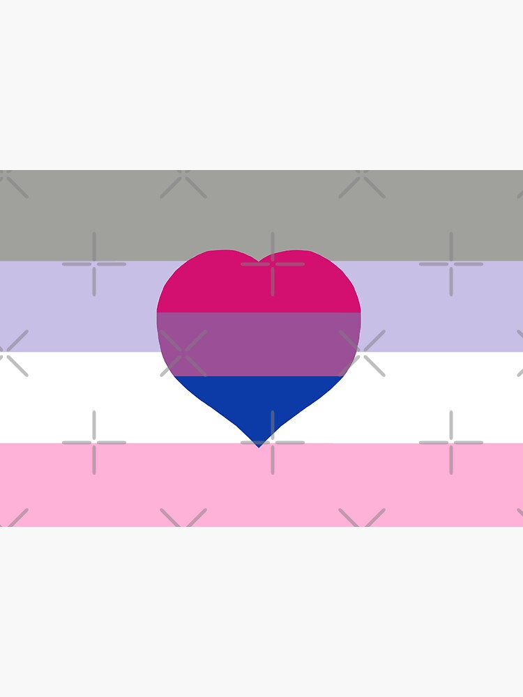 "Biromantic Cupiosexual Flag" Sticker for Sale by SanguineDesigns ...
