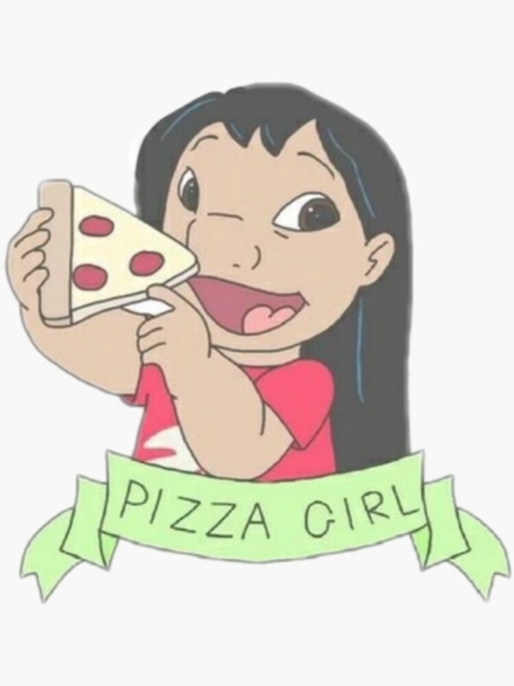 "Lilo's pizza" Sticker for Sale by Lizgonzalez09 | Redbubble