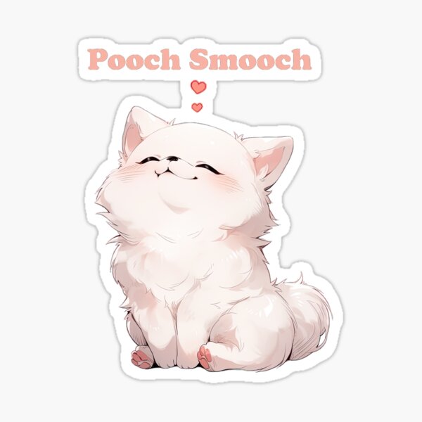 "Pooch Smooch" Sticker for Sale by anarchangel | Redbubble