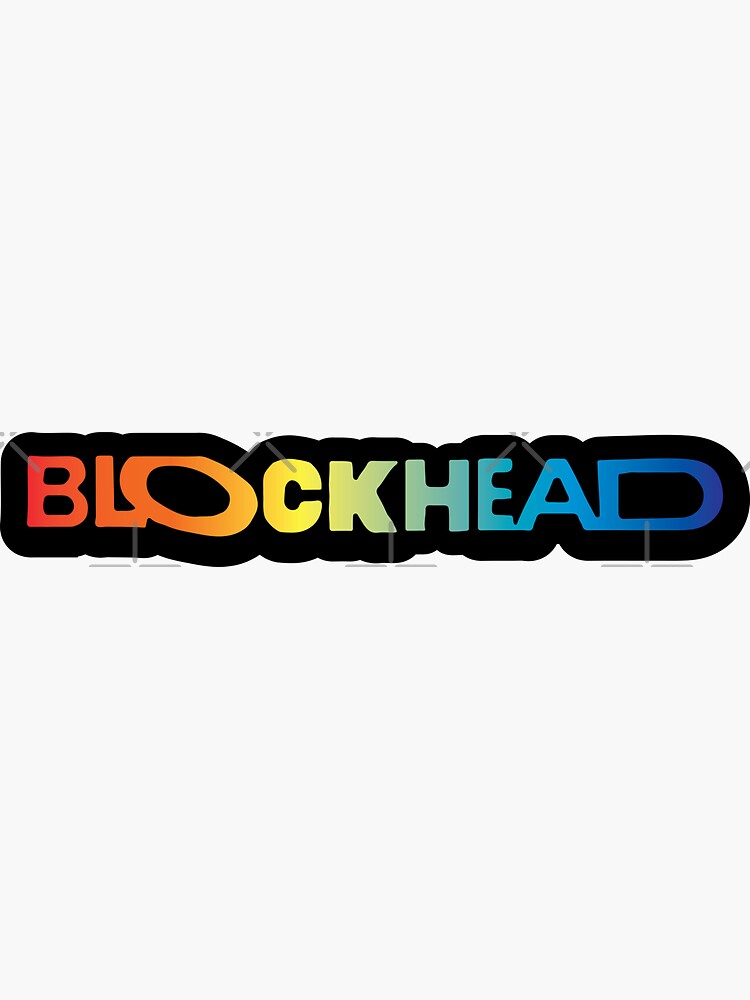 "Proud Blockhead " Sticker for Sale by CreativeKristen | Redbubble