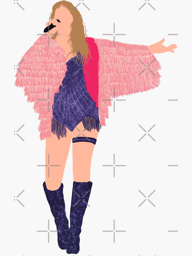 "midnights pink karma jacket the eras tour " Sticker for Sale by nerfie ...