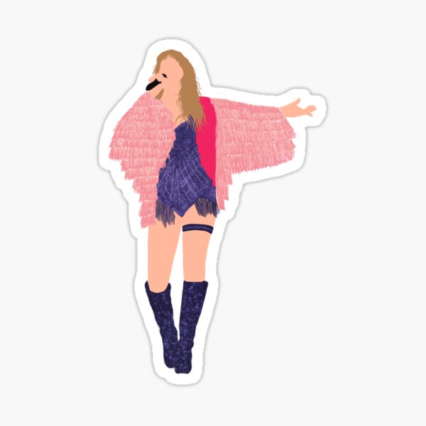 "midnights pink karma jacket the eras tour " Sticker for Sale by nerfie ...