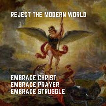 "Reject the Modern World" Sticker for Sale by LegumeSorceror | Redbubble