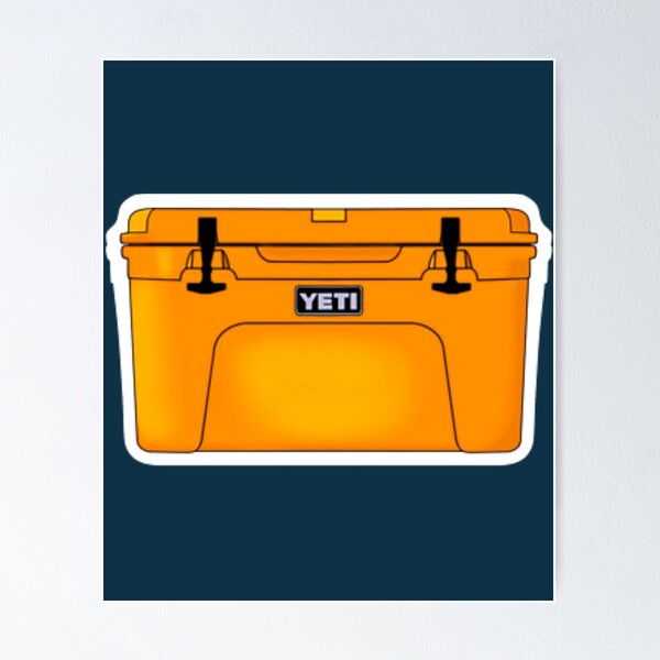 "Yeti cooler yellow " Poster for Sale by George-Andrews | Redbubble