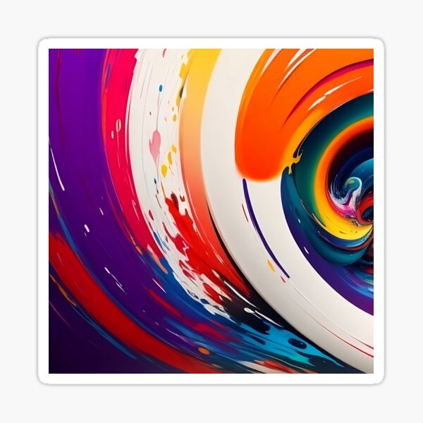 "Beautiful Painting Abstract Art" Sticker for Sale by procreativefox ...