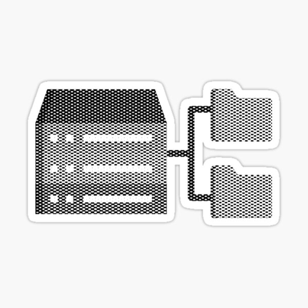 "A FILE SERVER" Sticker by MaykolMechan | Redbubble