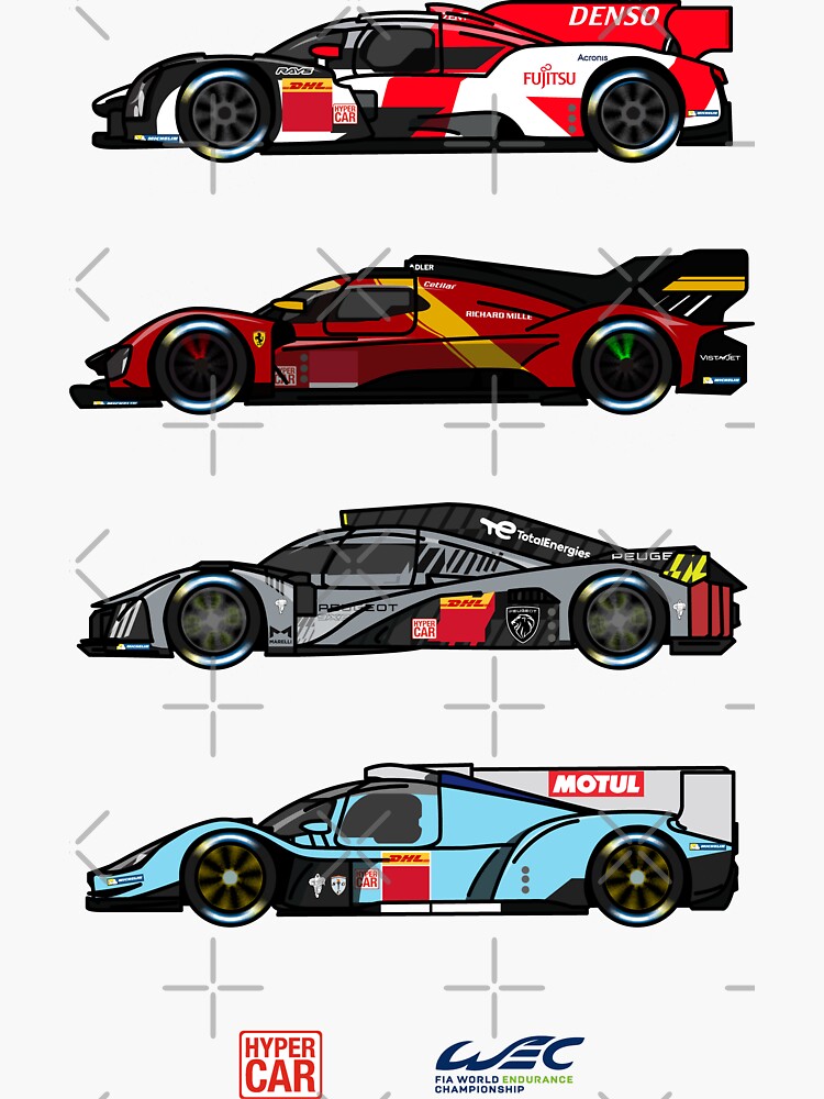 "WEC Le Mans Hypercar" Sticker for Sale by Adhika Seta Pratama | Redbubble