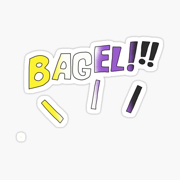 "Spider-Verse Non-Binary Bagel Effect" Sticker for Sale by AcingDreams ...