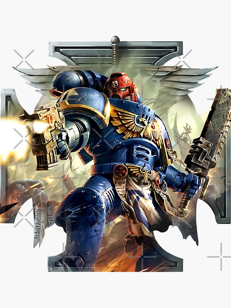 "Ultramarines Crux Terminatus" Sticker for Sale by AnchaliSutthi ...
