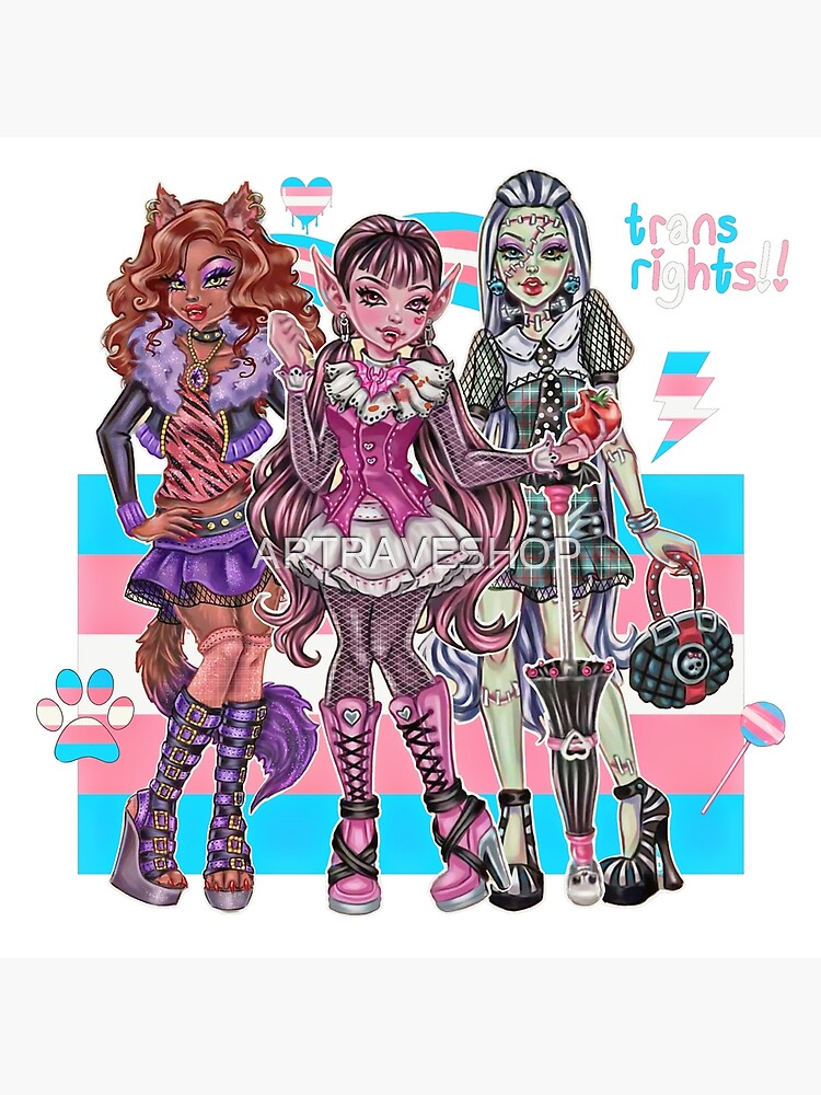 "MONSTER HIGH TRANS" Art Board Print by ARTRAVESHOP | Redbubble