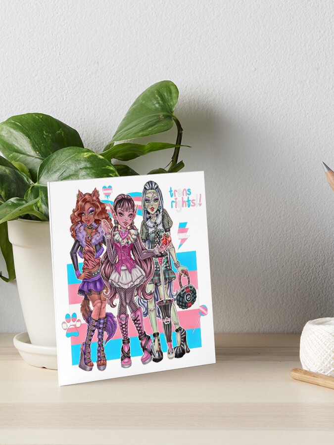 "MONSTER HIGH TRANS" Art Board Print by ARTRAVESHOP | Redbubble