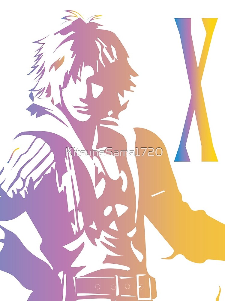 "Tidus FFX Logo color graphic" Drawstring Bag for Sale by ...