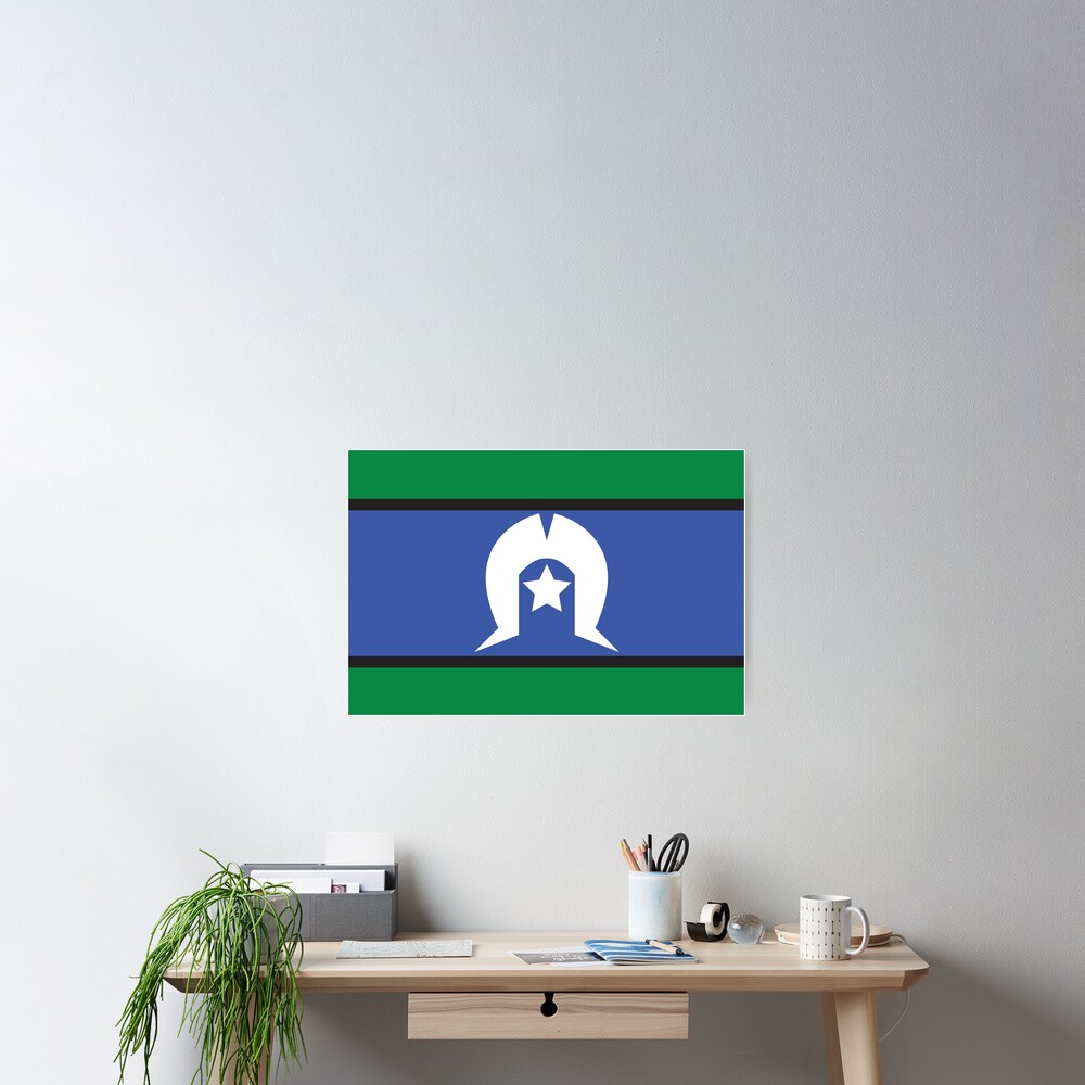 "Torres Strait Islander Flag" Poster for Sale by wickedcartoons | Redbubble