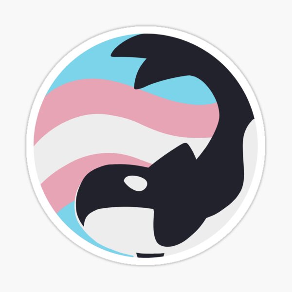 "Trans Orca" Sticker for Sale by Ashkamarii | Redbubble