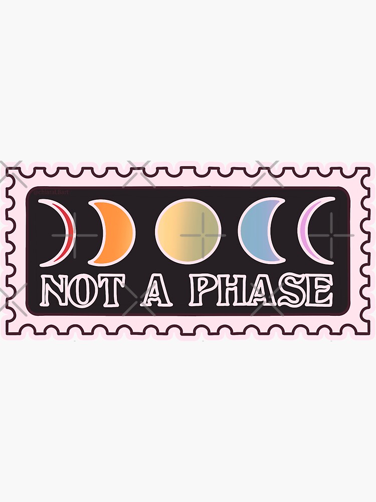 "Not a Phase stamp" Sticker for Sale by nevhada | Redbubble