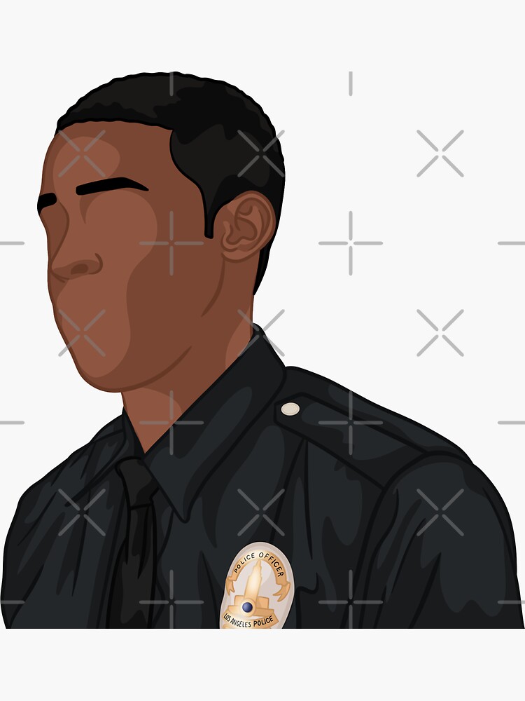 "Officer Jackson West | The Rookie" Sticker for Sale by icantdrawfaces ...