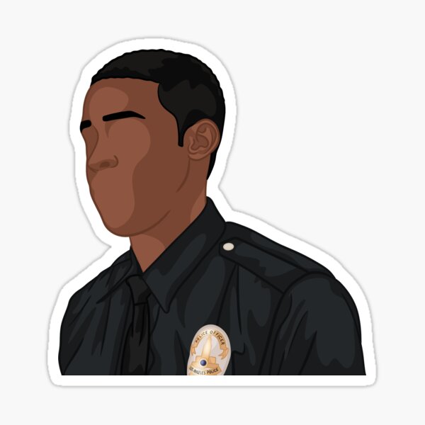 "Officer Jackson West | The Rookie" Sticker for Sale by icantdrawfaces ...