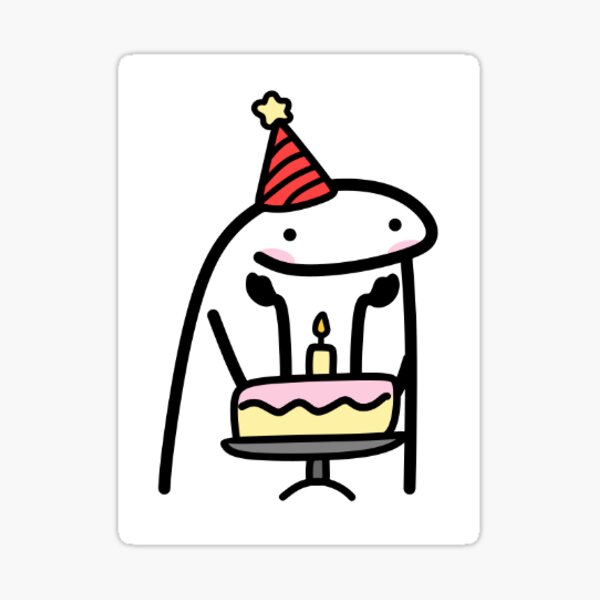 "Flork Birthday" Sticker for Sale by onlyheba | Redbubble