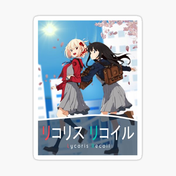"lycoris recoil " Sticker for Sale by ShawneeDenham | Redbubble