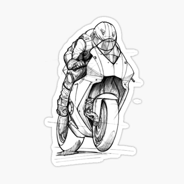 "Motorcycle" Sticker by MarshAlzim | Redbubble