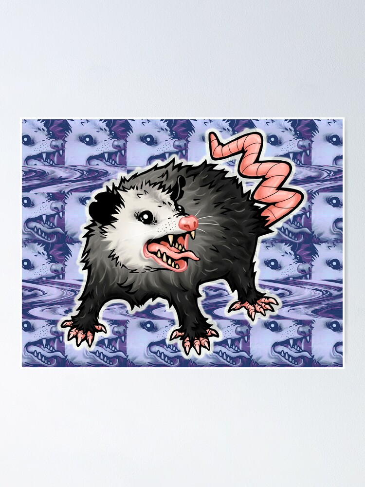 "Screaming Possum" Poster for Sale by StudioMarimo | Redbubble