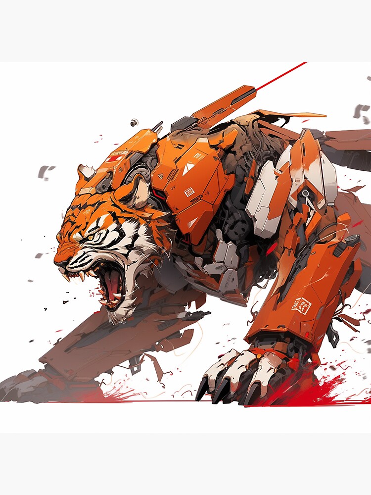 "sabertooth mech" Sticker for Sale by HiDefArt | Redbubble
