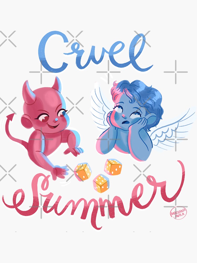 "cruel summer" Sticker for Sale by Mariana Avila | Redbubble