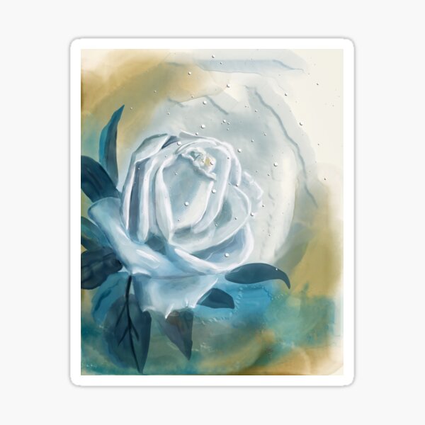 "Blue Rose" Sticker for Sale by LoisBryan | Redbubble