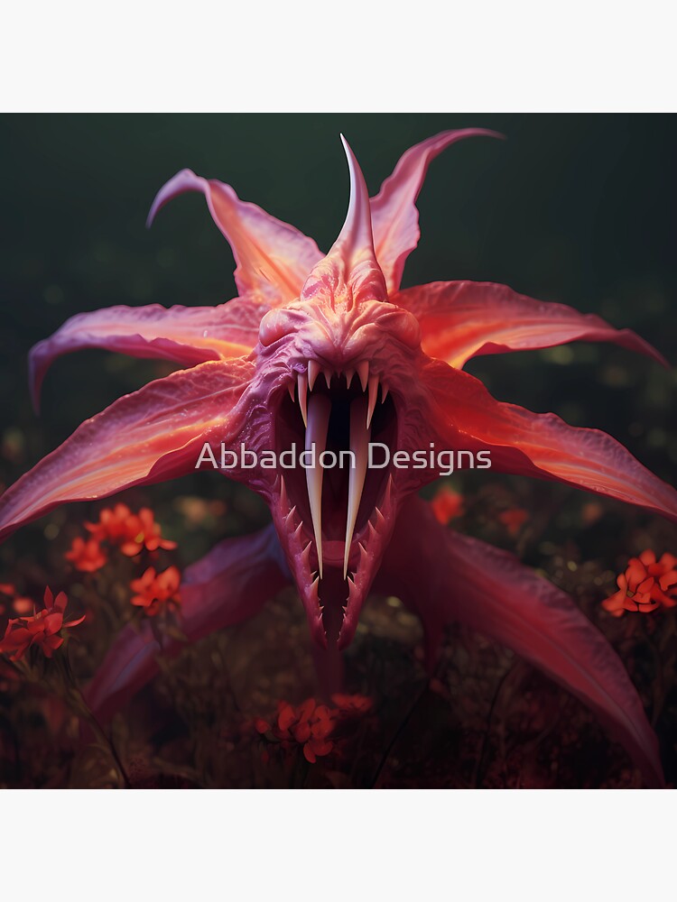 "Demogorgon Flower Stranger Things" Sticker for Sale by AbbaddonInc ...