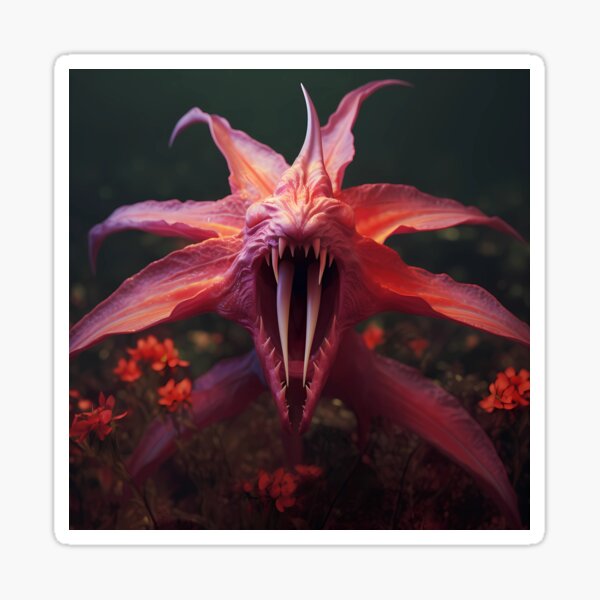 "Demogorgon Flower Stranger Things" Sticker for Sale by AbbaddonInc ...