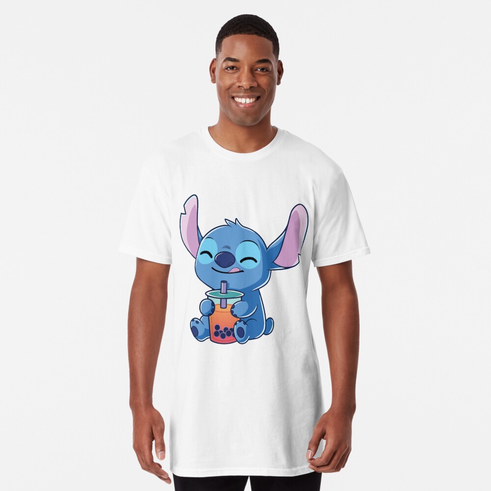 "Cute Stitch Drinking Bubble Tea" Photographic Print for Sale by ...