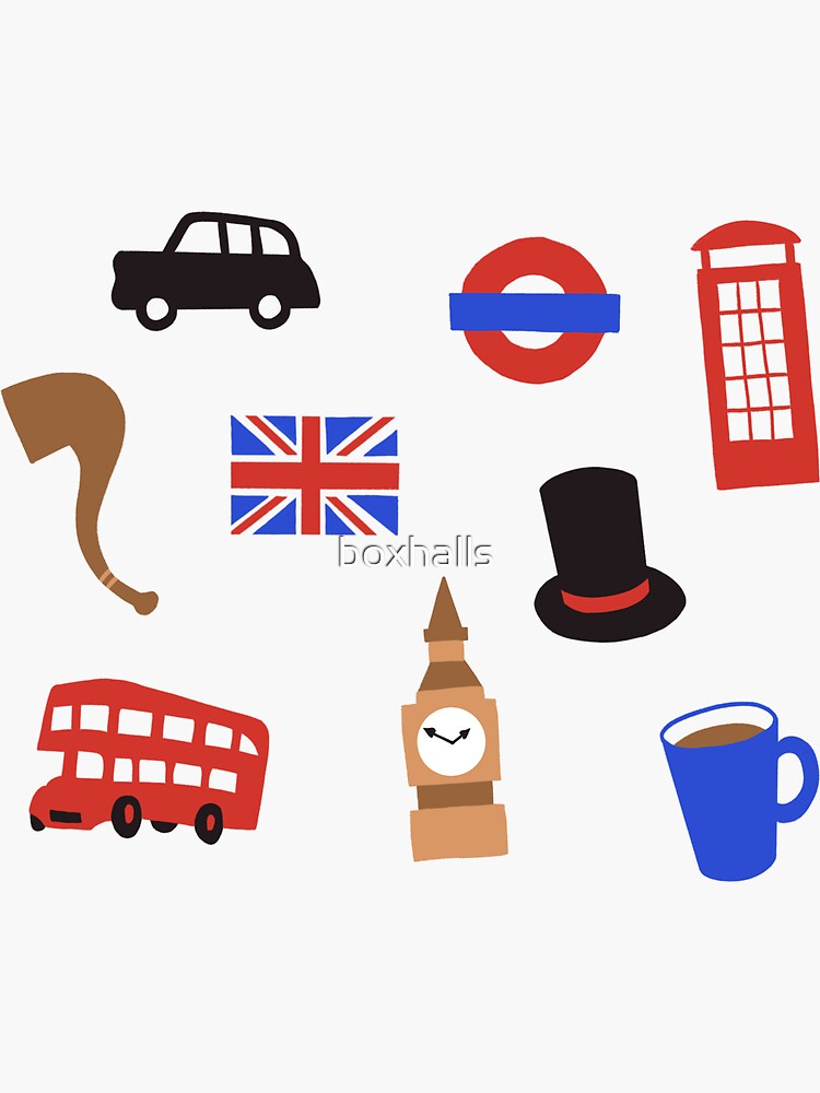 "London Mise-en-scène" Sticker for Sale by boxhalls | Redbubble