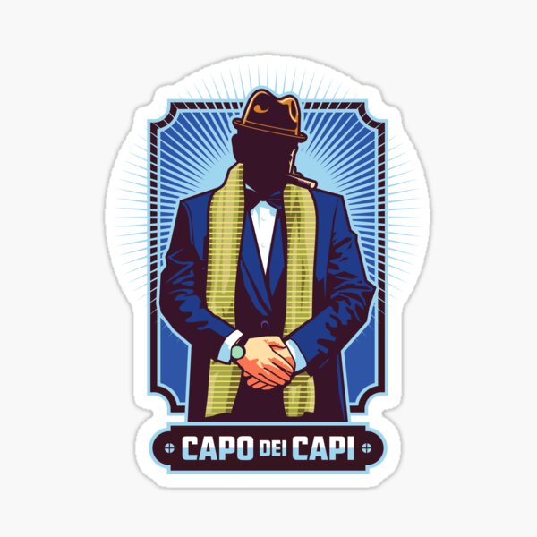 "Mafia Mobster Capo dei Capi" Sticker for Sale by Vector-Artist | Redbubble