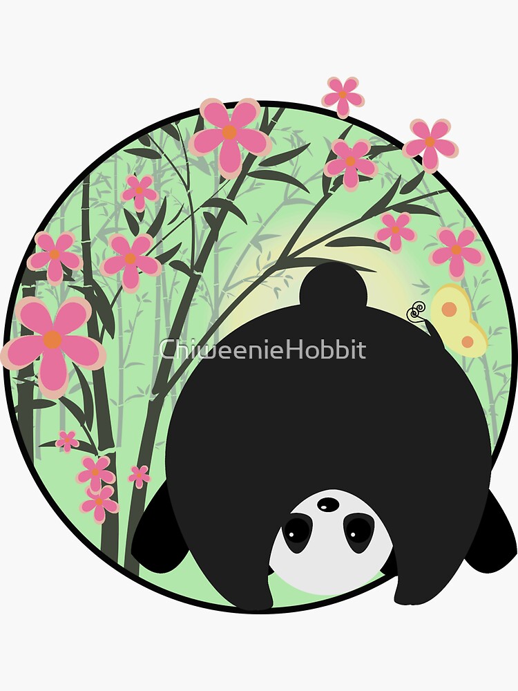 "Cute Peeking Panda" Sticker for Sale by ChiweenieHobbit | Redbubble