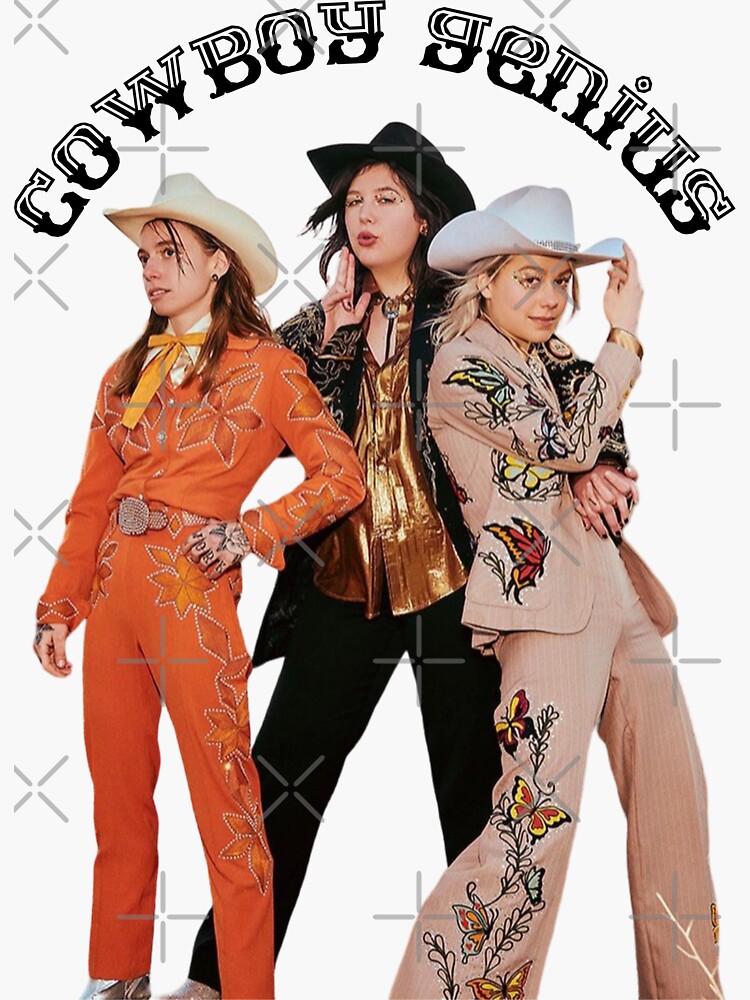 "CowBoy Genius aka boygenius being cowboys" Sticker for Sale by ...